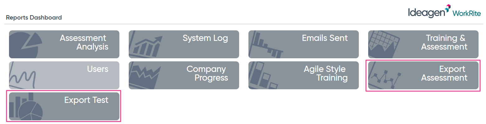 How to Export Tests and Assessments – WorkRite